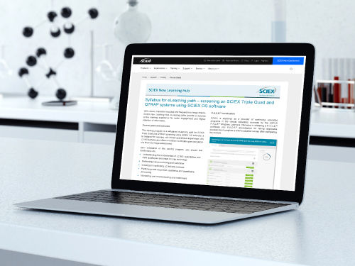 SCIEX Now Learning Hub eLearning paths