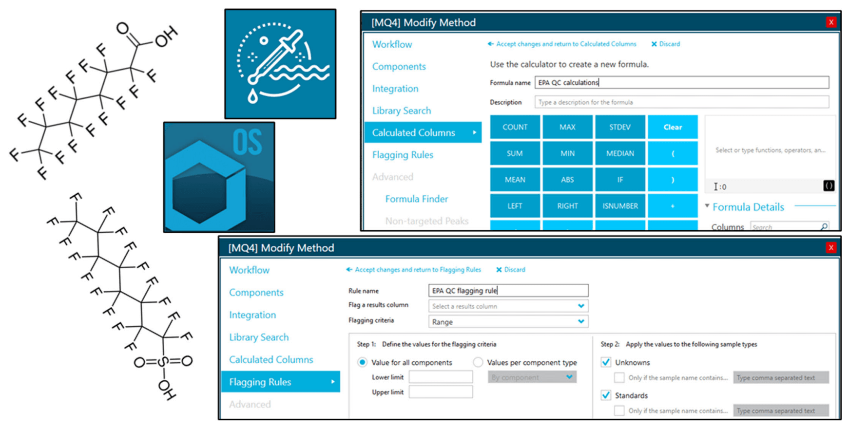 SCIEX OS calculated columns and custom flagging for PFAS applications ...